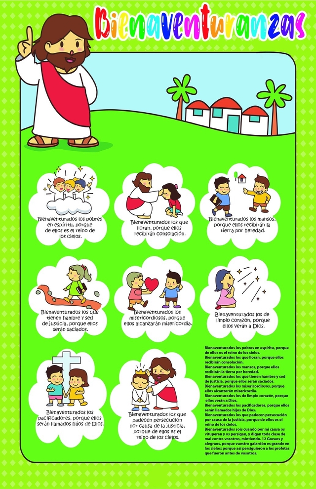 Lista De Bienaventuranzas En Caricaturas) ¿Cuáles Son Las 8