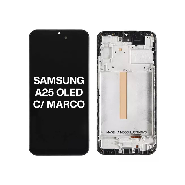 MÓDULO SAMSUNG A25 OLED CON MARCO - i2C Mayorista