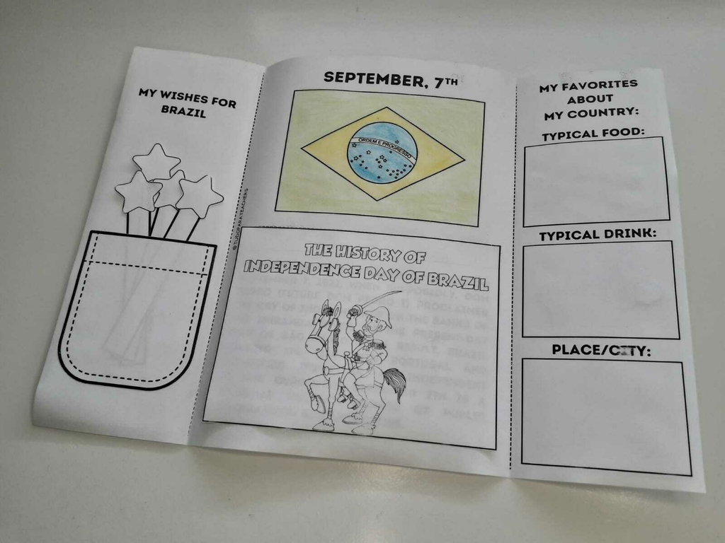 Lapbook - Brazil Independence Day - Tudo para teachers