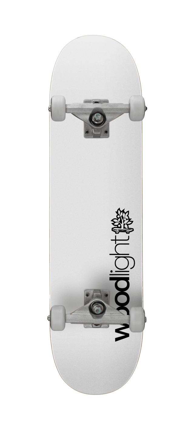 Skate Iniciante Completo Basic White