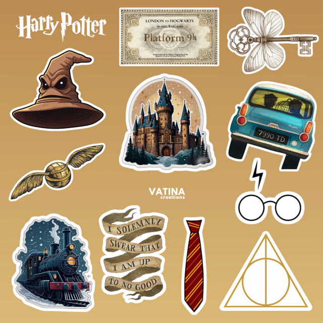 SET HARRY POTTER - VATINA - Tienda Online de Stickers