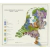 Mapa Antigo de Solos da Holanda (1966) - Mapa Decorativo de Relevo