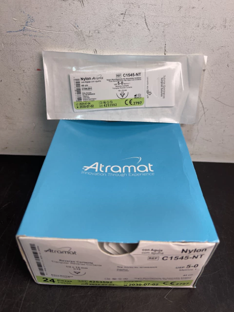 Fio Sutura Nylon Preto 5-0 Ag Triangular 1/2 15mm - C1545-nt