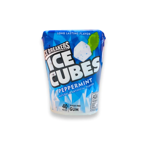 Ice Breakers Ice Cubes Peppermint 40 Unidades | Chicle sin azúcar